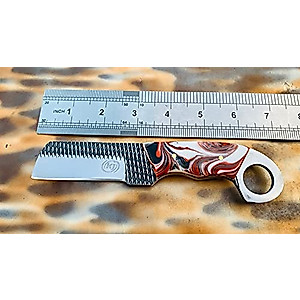 Custom handmade rasp steel cowboy Bull knife
