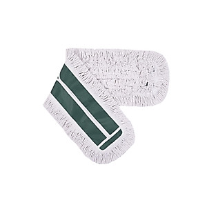 Qipeng 36"" Industrial-Grade Cotton Dust Mop Head Refills, Perfect Replacement for Busy Home, Gym, Commercial Spaces, Heavy-Duty Mop for Janitorial & Housekeeping Needs - 2 Pack (White)