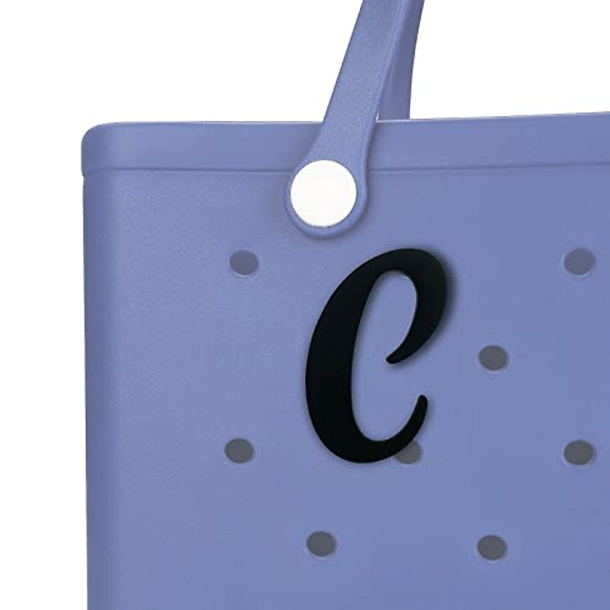 TOYORK Bag Charms for Bogg Bag Accessories Decorative Bogg Bag Charms Insert Alphabet Lettering for Beach Tote Rubber Beach Bag Accessories