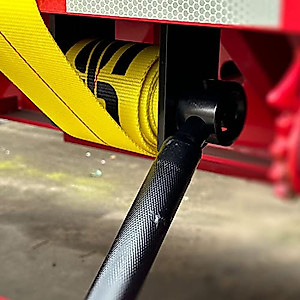 Iweshal Winch Bar, 2 Pack Combination Winch Bars with Square Head for Flatbed Trailer Winches and Trucks, Painted Combination Carbon-Steel Construction and No-Slip Handle Winch Bar (Black & Green)