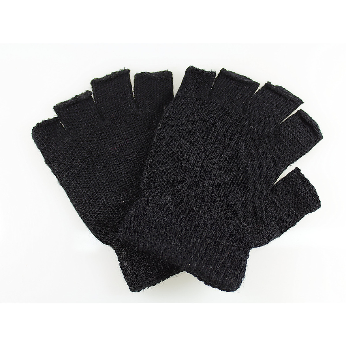 Gelante Classic Adult Winter Fingerless Knitted Magic Gloves Wholesale Lot 12 Pairs - 9907-Assorted