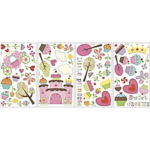 RoomMates RMK1605SCS Happi Cupcake Land Peel and Stick Wall Decals