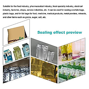 Pedal Heat Sealer,Pedal Impulse Sealer,Adjustable Height,350-800mm Seal Length,2-5mm Sealing Width,0.2-2s Sealing Time,for Sealing Food (Singleheating 650mm)