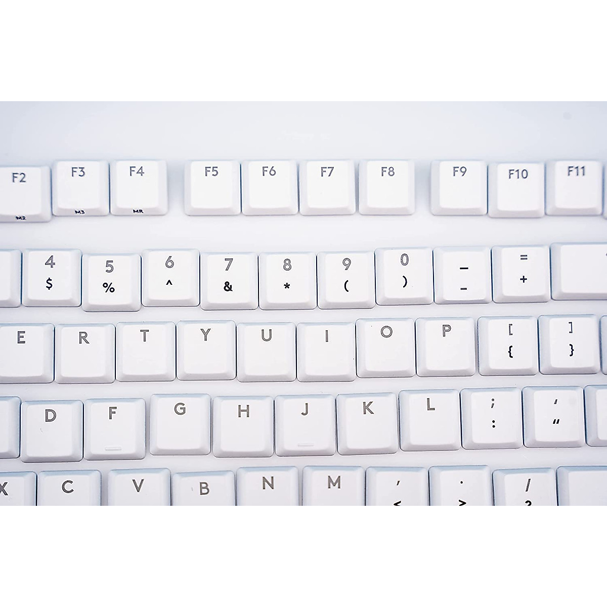 wj forG915 Full Set of 109/87 Keycaps Replacement G915/G913/G815/G813 TKL RGB Gaming Mechanical Keyboard (87 Keys White G915)