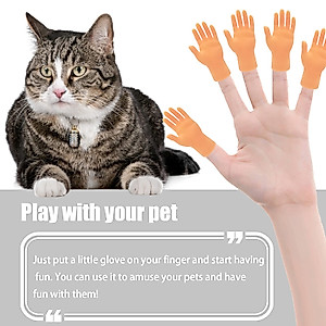 14 Pcs Tiny Finger Hands,Premium Rubber Mini Tiny Finger Hands,Flat Hand Style Mini Hand Finger Puppets for Puppet Show,Gag Performance,Party Favors