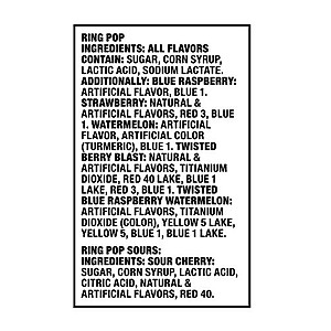 Ring Pop Individually Wrapped Bulk Lollipop Variety Party Pack – 20 Count Suckers w/ Assorted Fruity Flavors - Fun Candy for Kids - Hard Candy for Party Favors, Birthdays, Celebrations & Goodie Bags