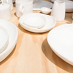 Deouss Mid High Fire White Stoneware Clay for Pottery;Mid Fire Cone 5-7;Ideal for Wheel Throwing,Hand Building,Sculpting;Great for All Skill Levels;Whiteware Clay- Pottery Clay Fires White;5 lbs