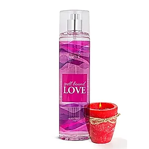 Body Spray For Women, Womens Perfume Fragrance Body Mist And Sprays, Women's Romantic Luxury Scented Holiday Gifts and Birthday Presents, 8 oz Fine Mist Spray Bottle (Spell Bound Love)