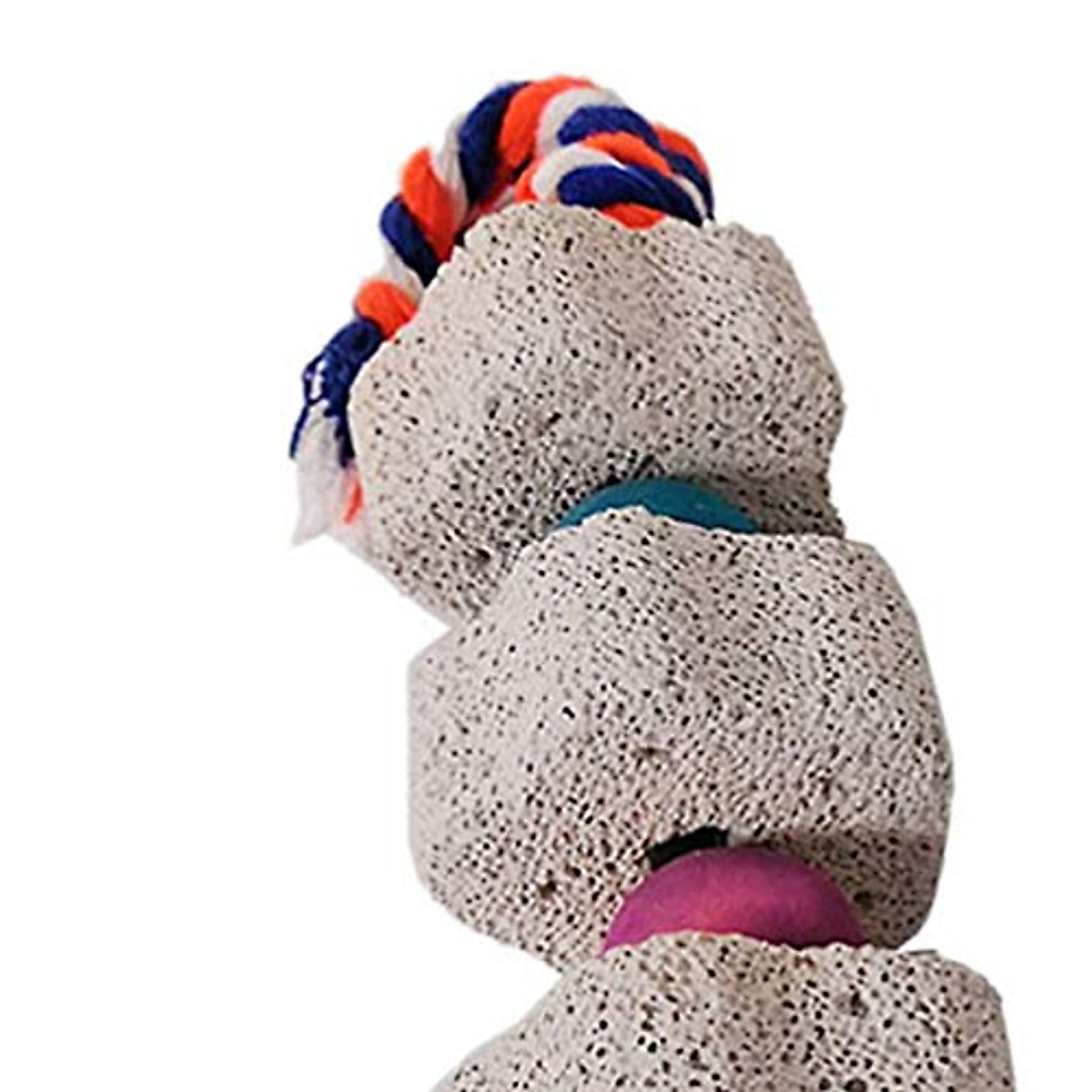 balacoo Parakeet Beak Stone- Bird Chewing Toys, 2PCS Mineral Rock Chewing Toys Star Shape with Bell for Parrot Parakeet