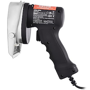 VEVOR Electric Shawarma Knife, 80W Professional Turkish Kebab Knife, Commercial Stainless Steel Gyro Cutter, Doner Kebab Meat Slicer with 2 Blades, Φ4/100mm Blade Diameter, 0-8mm Adjustable Thickness