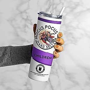 Hocus Pocus Hard Seltzer Tumblers, 8 Colors to Choose From, Children Flavor, Stainless Steel Insulated Tumbler with Lid and Straw - 20 Ounces (Purple)