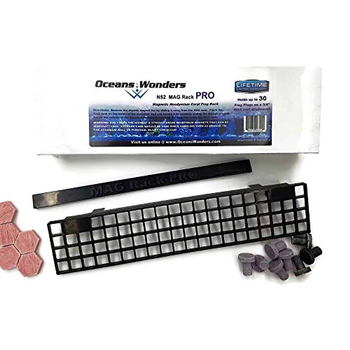 Oceans Wonders N52 Mag Rack Pro Magnetic Coral Frag Rack Holds Up To 30 Frag Plugs
