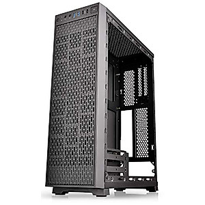 Thermaltake Core G3 Black Slim Small Form Factor ATX Perforated Metal Front and Top Panel Gaming Computer Case 2.0 Edition with Two 120mm Front Fan Pre-Installed CA-1G6-00S1WN-A0