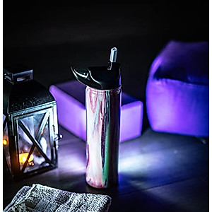 Seriously Ice Cold SIC 27oz Insulated Water Bottle Thermos, Premium Triple Layer Vacuum Stainless Steel, BPA Free Wide Mouth Lid with Carabiner Clip