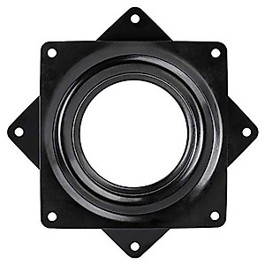 Amoyland 4 Pack 4-Inch Lazy Susan Turntalbe Bearings Rotating Plate,Lazy Susan Hareware 5/16 Inch Thick Swivel Plate for Rotating Bookshelf, Serving Trays, Kitchen Storage Shelf