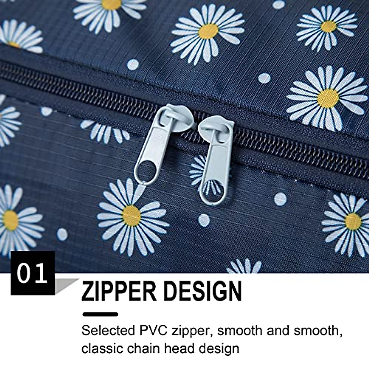 Large Capacity Reusable Storage Bags - Waterproof Washable Moving Bag Foldable Lightweight Travel Duffel Moving Bag with Strong Handles & Zippers - Underbed Organizer for Bedding