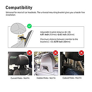 XTRONS Dual Car DVD Players 10.1 Inch Grade-A TFT Screen Portable Car Headrest CD Player with 2 New White Wireless IR Headphones Support HDMI Input, USB SD, AV in & Out, Region Free, 32 Bit Games