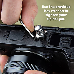 Spider Holster - BlackWidow Camera Holster + Pin - Self Locking Holster for Carrying a Light Weight Camera from Any Belt!