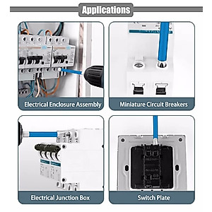 Saipe 10pcs Magnetic Special Flat Slotted Phillips Cross Head Screwdriver Bit Sets for Electrician PH2 Bit 1/4 Inch Hex Shank Screw Driver Drill Bit