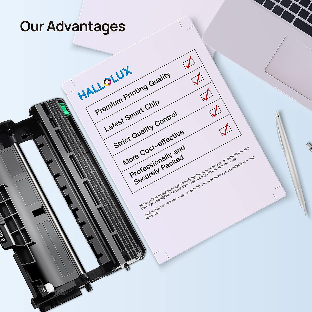 DR630 DR 630 Drum Replacement for Brother DR630 DR 630 to use with HL-L2300D DCP-L2520DW HL-L2315DW HL-L2320D DCP-L2540DW HL-L2340DW MFC-L2700DW HL-L2380DW HL-L2380DW HL-L2305W Printer(2 Black)