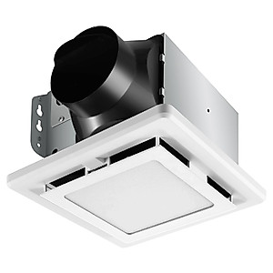 JOEAONZ Bathroom Fan with Light 110 CFM Quiet, 6500K 800LM Household Ventilation Fan Light Combo, Energy Saving Ceiling Mount Bathroom Exhaust Fan, Multipurpose Bath Extractor Fan, Easy to Install