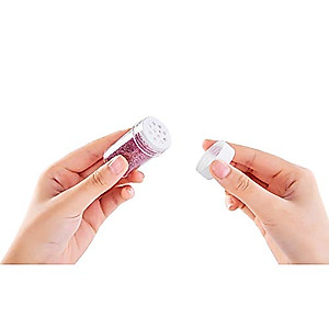 TORC Extra Fine Glitter Shaker Jar Set 12 Colors, Glitter Powder for Crafts Resin Projects Tumblers Nail Makeup Slime, 16 g/0.56 oz Each