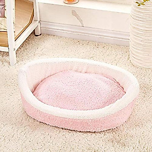 Bed Cat Bed Sleeping Bag Sofas Mat Hamburger Dog House Short Plush Small Bed Warm Puppy Kennel Nest Cushion 1Pcs Green