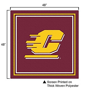 College Flags & Banners Co. Central Michigan Chippewas Logo Tablecloth or Table Overlay