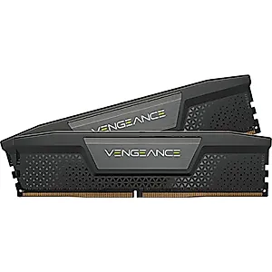 CORSAIR VENGEANCE DDR5 RAM 32GB (2x16GB) 6000MHz CL36 Intel XMP iCUE Compatible Computer Memory - Black (CMK32GX5M2D6000C36)