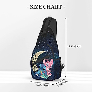 Sling Bag,Cartoon Crossbody Sling Bags for Women,Cute Travel Hiking Chest Bag Daypack for Purses Shoulder Sling Backpack Women Men's Gifts Stuff-A3