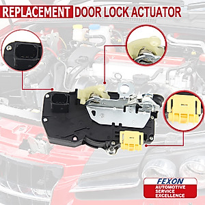 4PCS Door Latch Lock Actuator Replaces for Chevy Silverado Suburban Avalanche Tahoe GMC Sierra Yukon Cadillac Escalade 2007-2009, 4 Door Kits 931-303 931-304 931-108 931-109