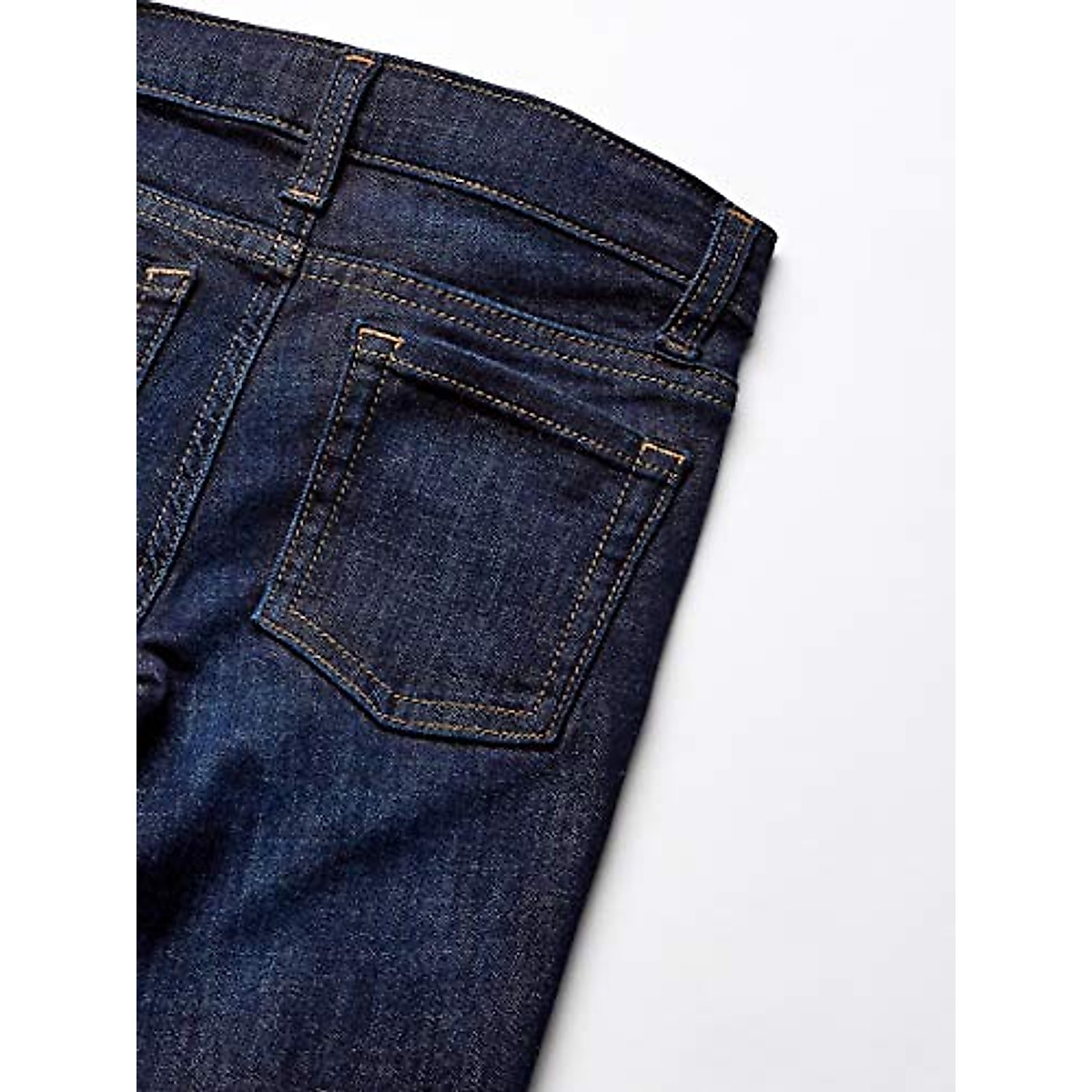 Amazon Essentials Outdoor Girls' Skinny Fit Stretch Jeans, Dark Wash, Size: 14 Slim