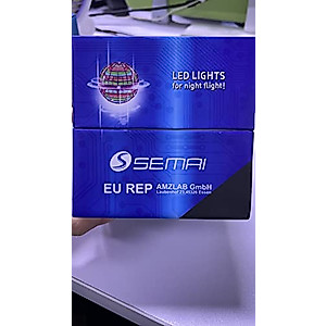 Flying Orb Ball Toys 360°Rotating Soaring Hover Orb Boomerang Spinner Magic LED Light Flying Ball Toys Hand Controlled Spinning Drone Ball Safe for Kids Adults Indoor Outdoor