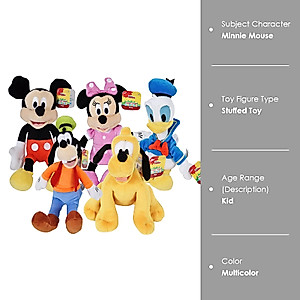 Disney Gang 9" Bean Plush Mickey Minnie Mouse Donald Pluto Goofy - 5 Pack
