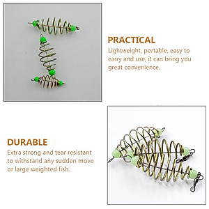 FAVOMOTO 30pcs Spring Bait Fishing Carp Bait Fishing Baits Metal Stand Fishing Bait Holders Fishing Feeder Tools Carp Fishing Equipment Fishing Bait Fishing Accessories Fishing Tool