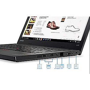 Lenovo ThinkPad L470 Windows 10 Pro - i5-6300U, 256GB SSD, 8GB RAM, 14-inch IPS FHD (1920x1080) Matte Display, Intel HD Graphics 520 (Renewed)