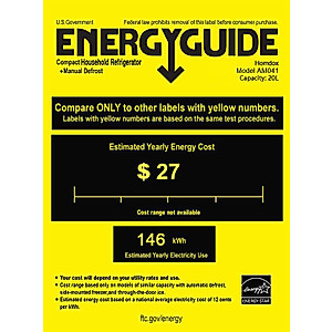 Mini Fridge 20Liter Portable AC/DC Powered Cooler Warmer, Compact Refrigerator for Home, Office, Dorm, Car, Great for Skincare & Cosmetics