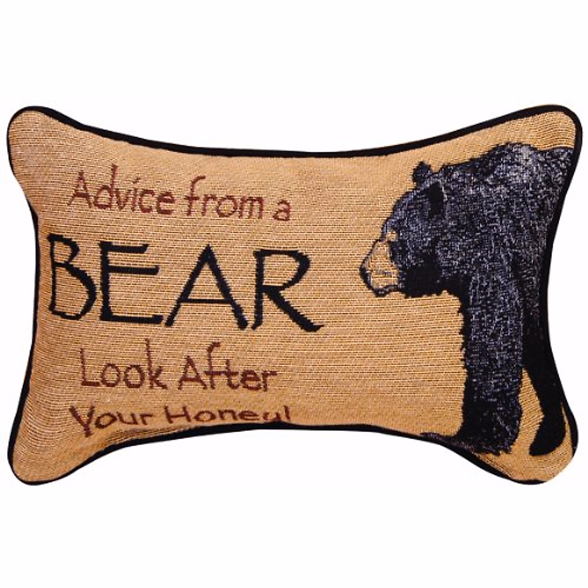 Manual The Lodge Collection Reversible Throw Pillow, 12.5 X 8.5-Inch, Advice from a Bear X Your True Nature