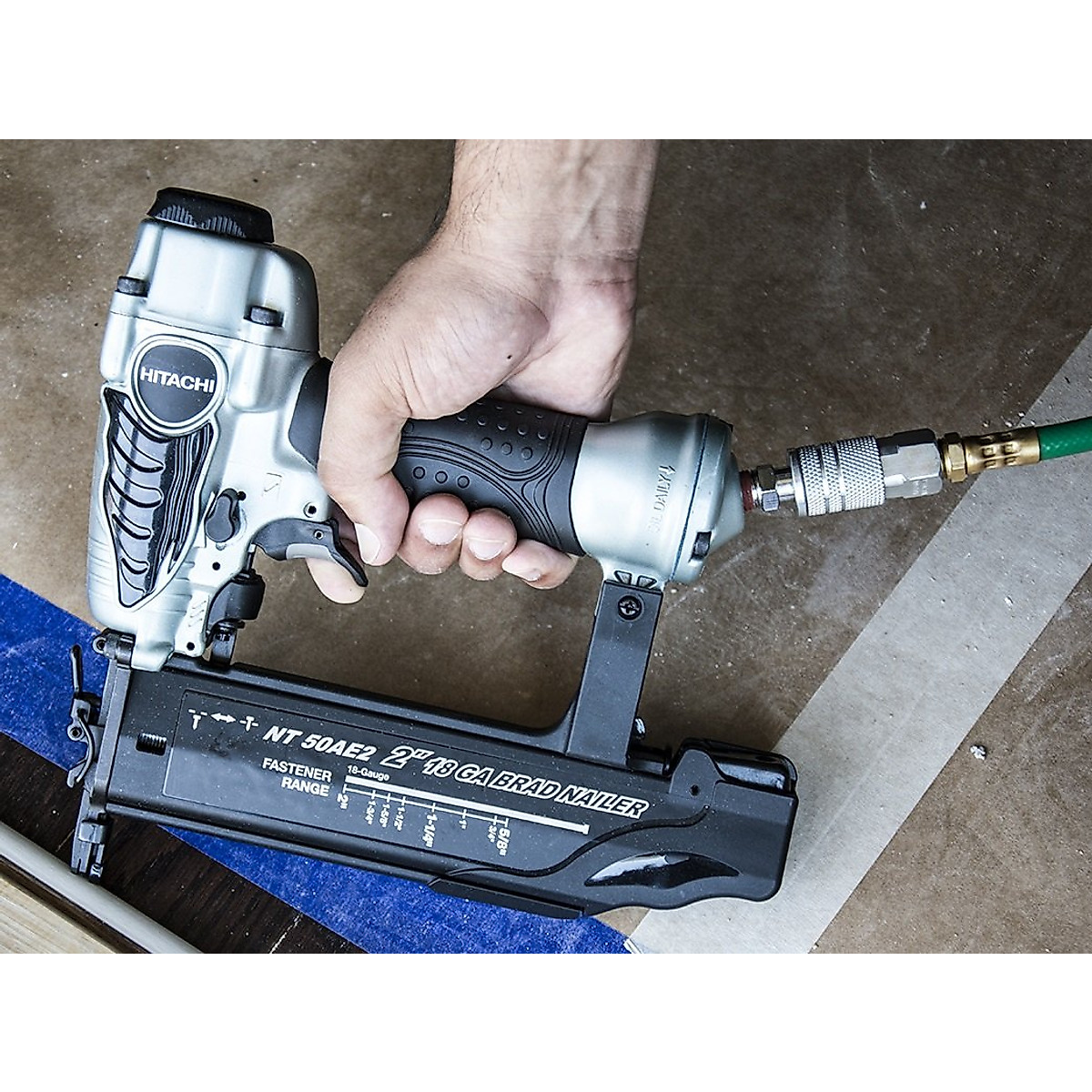 Hitachi NT50AE2 18-Gauge 5/8-Inch to 2-Inch Brad Nailer