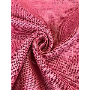 USA Fabric Store Jute Burlap Fabric Rose Pink 58" Wide 11 OZ Premium 100% Upholstery by The Yard