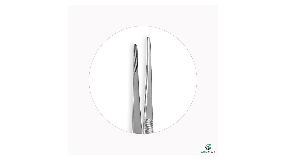 XTRM CRAFT Thumb Dressing Forceps - 5.5 Inch Tweezer