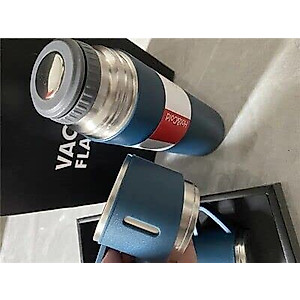 MUGZee Stainless Steel Thermo 500ml/16.9oz Vacuum Insulated coffee thermos with cups for Hot drink and Cold drink water and coffee flask.