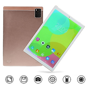 Zopsc 10.1in Talkable Smart Tablet for Android5.1 Support 2.4 5G WiFi 1 16GB 1280 * 800 0.3 2MP MT6592 Octa Core 3000mAh 100 240V Gold