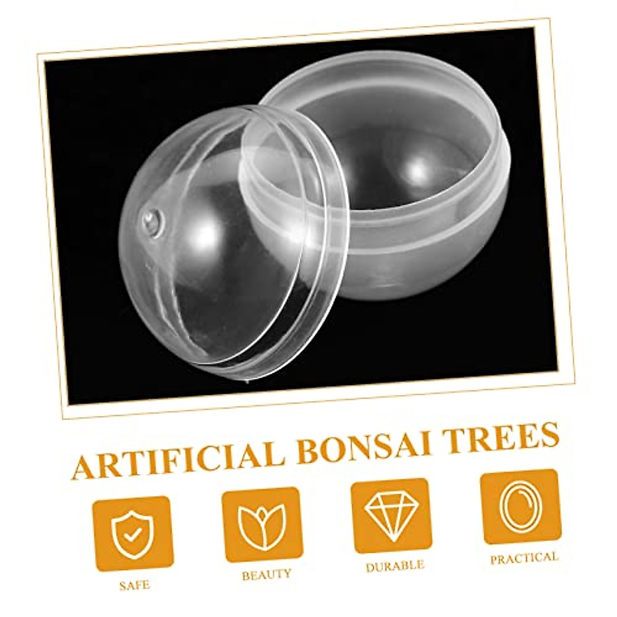 Clear Plastic Hanging Ball 600 pcs Pit Easter Machine Decorative Egg Size Ballempty Holiday Candy Twisting Machines Mm Jewelry Acrylic Balls Tree Sphere Party Crafts