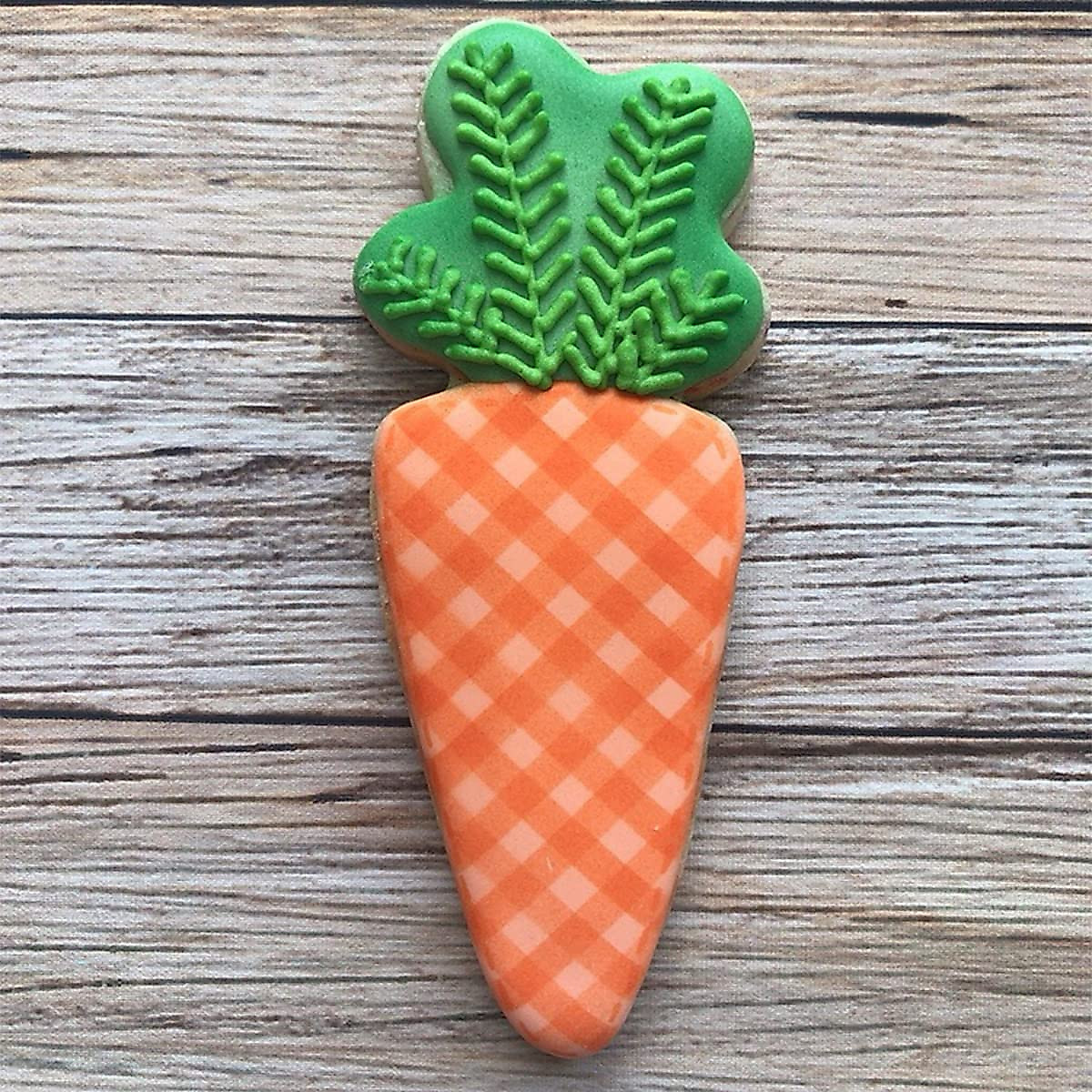 LILIAO Easter Carrot Cookie Cutter - 2 x 5 inches - Spring Sandwich Biscuit Cutters - Stainless Steel