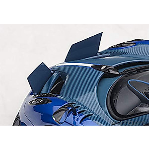 Autoart Pagani Huayra BC Blu Francia/Candy Blue Metallic with Carbon Accents 1/18 Model Car