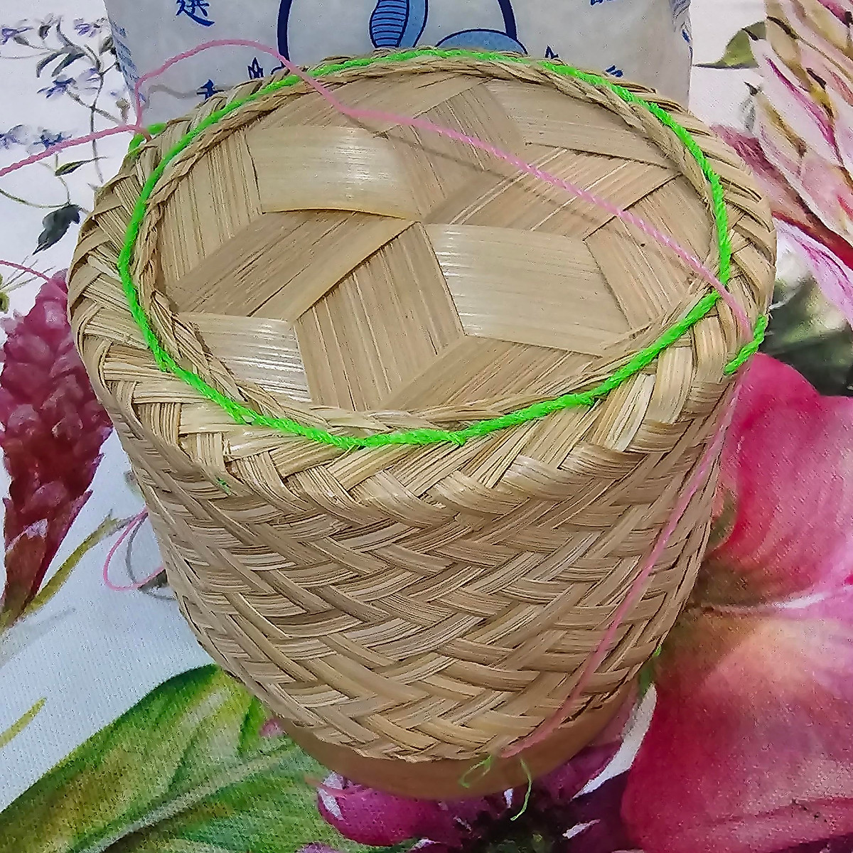 Heavens Tvcz Sticky Rice Basket Small Kratip Container Thai Serving Bowl Bamboo Rice Thai Laos Traditional Weave Wickerwork Serving Keeping Rice