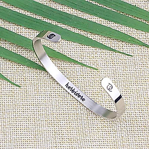 JoycuFF Herbivore Bracelet Vegan Gift Personalized Birthday Christmas Jewelry for Women