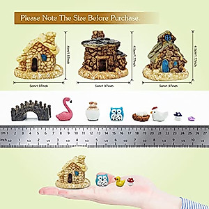 Dracarys Selected 50 Pieces Fairy Garden Accessories, Fairy Garden Kit, Fairy Garden Animals, Miniature Figurines, Micro Landscape Ornaments Kit, Garden DIY Kit, Environmental Resin