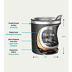 Drinco- 10oz Stainless Steel Tumbler, Vacuum Insulated Tumbler Whiskey Glass, Rocks Glass, GULT (10oz Whiskey Tumbler, Diamond)